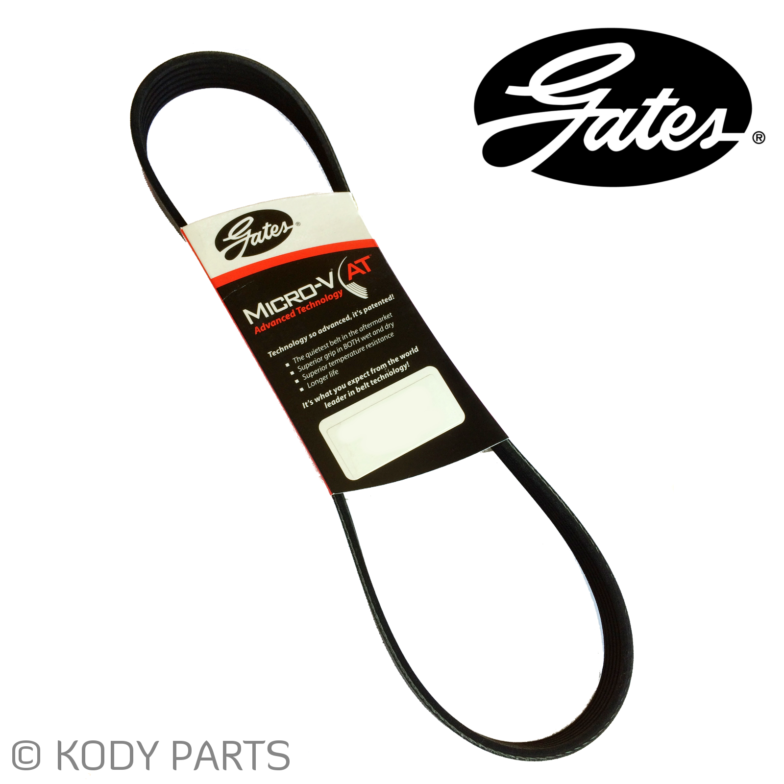 GATES Micro-V belt 6PK0835 - Ribbed Serpentine Drive Belt | eBay