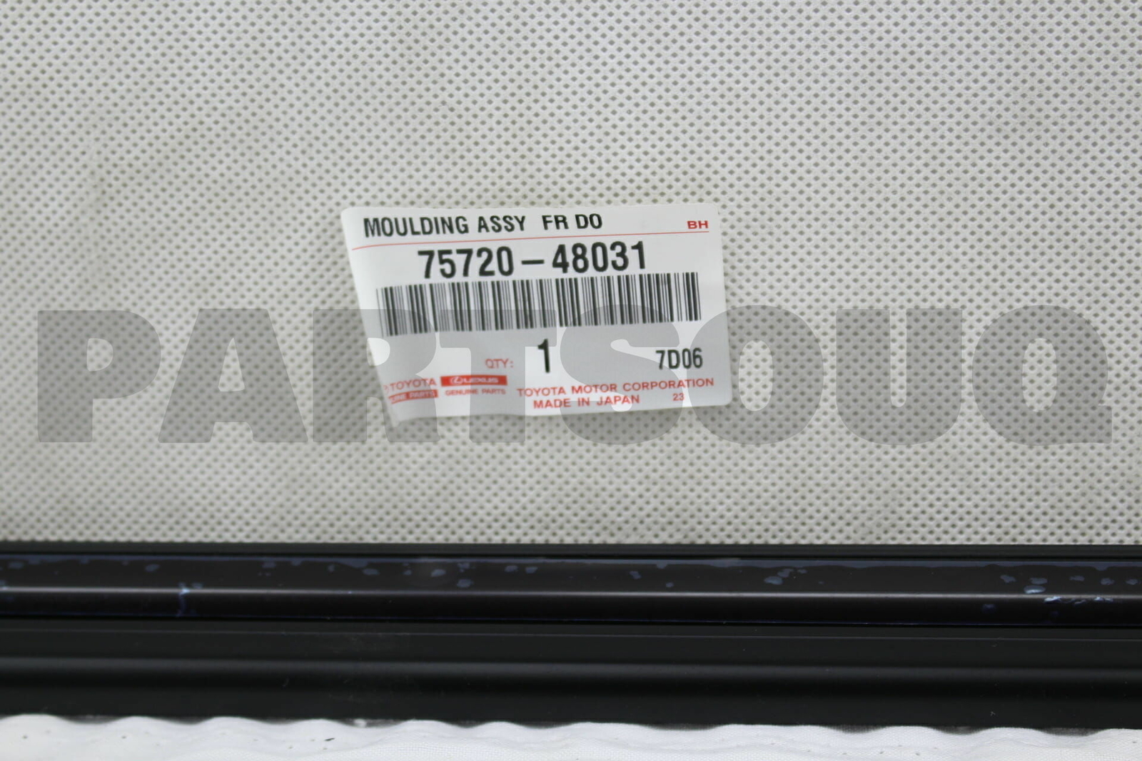 7572048031 Genuine Toyota MOULDING ASSY, FRONT DOOR BELT, LH 75720 ...