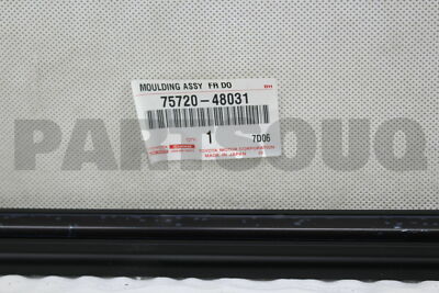 7572048031 Genuine Toyota MOULDING ASSY, FRONT DOOR BELT, LH 75720 ...