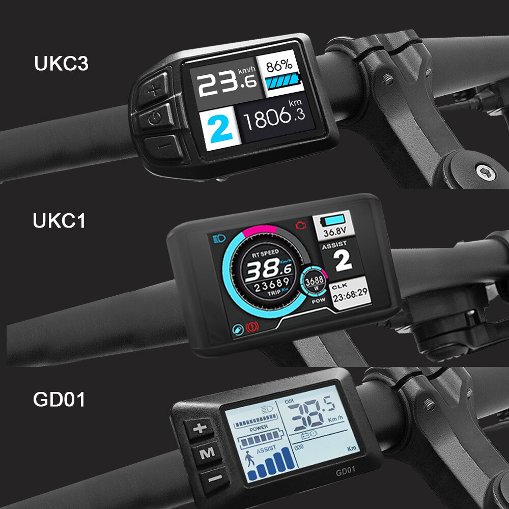 Ebike 24/36/48/60V 250-1000W 17-30A Sinewave Controller + UKC1/EN06 LCD ...
