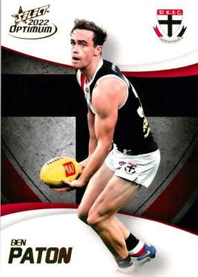 2022 ST KILDA SAINTS AFL Card BEN PATON Optimum | eBay
