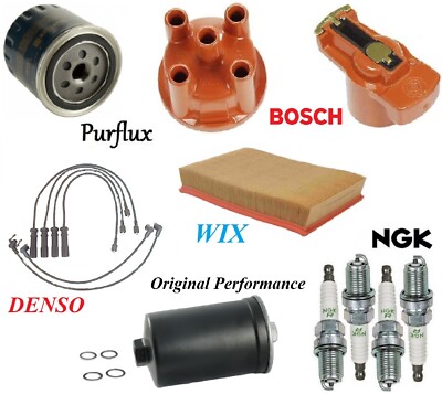 Tune Up Kit Cap Rotor Oil Fuel Filters Plugs for Volvo 760 L4; 2.3L ...