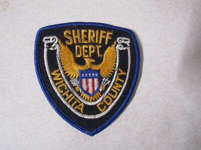 PATCH LAW ENFORCEMENT OLDER SHERIFF DEPARTMENT TEXAS COUNTY OF WICHITA ...
