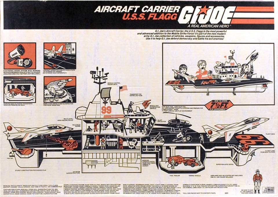 GI Joe 1985 USS Flagg (PARTS ONLY, SEE LISTING) | eBay