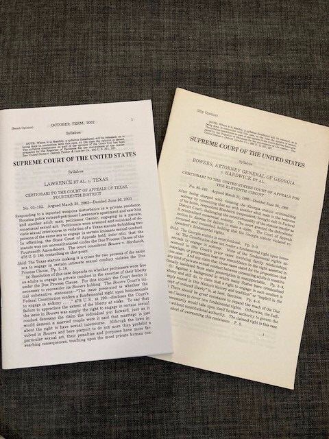 Bowers V Hardwick Summary Lawrence V. Texas Lambda Legal