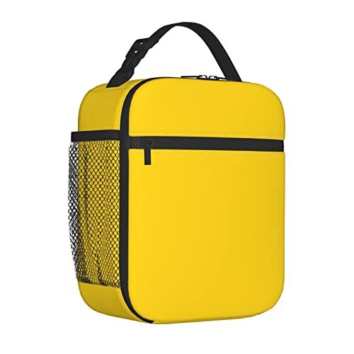 Yellow Lunch Box Insulated Lunch Bag for Kids Girls Boys Women Men ...