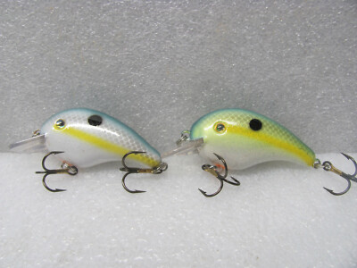 2 Excellent Plus Strike King Square Bill Sexy Shads with Rattles | eBay