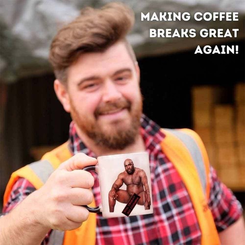 Barry Wood Sitting On Bed Meme Mug - Funny Rude Mug Gag Gifts ...