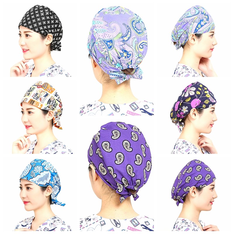 Medical Cap Doctor Surgical Hat Work Scrub Clean Nurse Head Cover ...