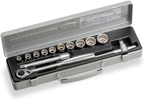 TONE 1/2" Drive 12 pt 10-26mm Socket Wrench Set 800M 13 Tools JAPAN | eBay