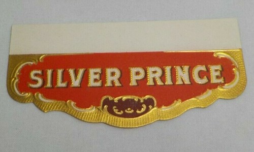 VTG SILVER PRINCE CIGAR BOX LABEL EMBOSSED COLLECTABLE TOBACCO | eBay