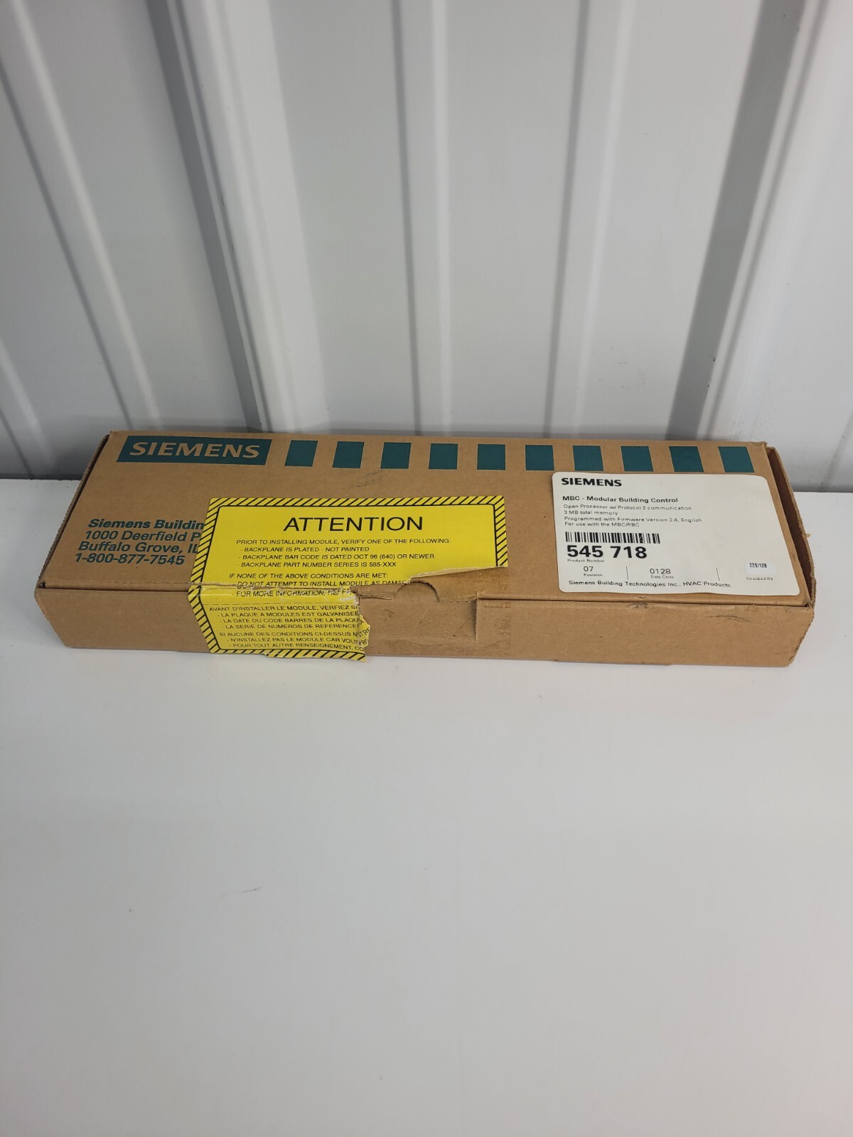 SIEMENS APOGEE 545-718 OPEN PROCESSOR 3MB MEMORY Brand New Sealed In ...