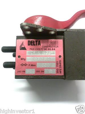 DELTA DELAGE Hydraulic ball valve HP6.15.1B7P.FL.X ISO 7121 | eBay