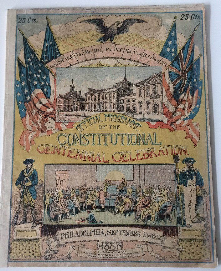 1887 Official Programme Of The Constitutional Centennial Celebration | eBay