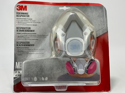 3M 65021H1 Performance Respirator With 60921 Filters Multi Purpose Size ...