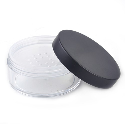 2pcs 50g Empty Cosmetic Sifter Loose Powder Jar Container Puff Box ...