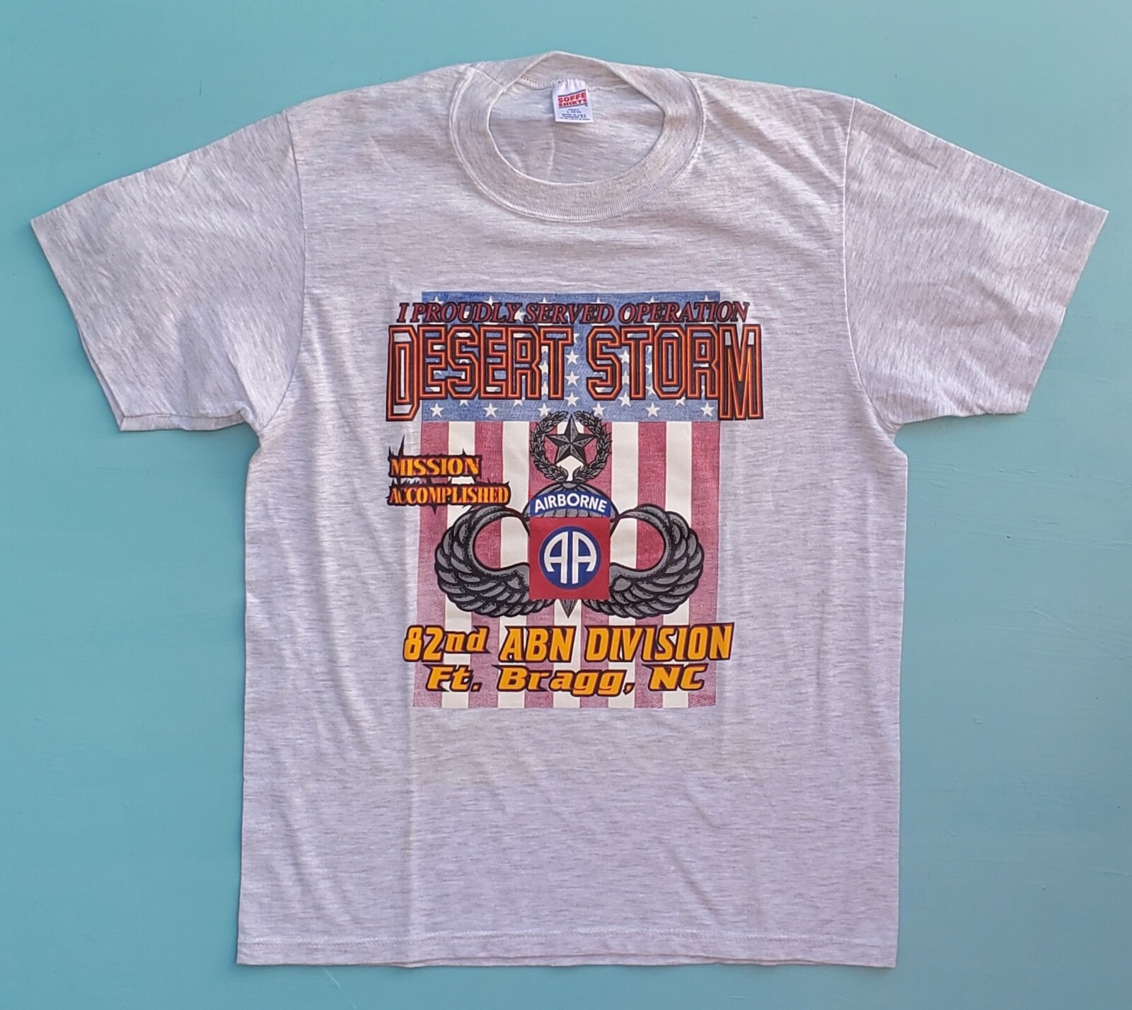 VTG 90s US ARMY AIRBORNE OPERATION DESERT STORM T SHI… - Gem