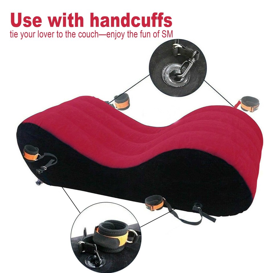 Toughage Inflatable Sofa Lounge Chair Household Yoga Chaise Nap Air Bed ...