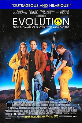 EVOLUTION DVD MOVIE POSTER 1 Sided ORIGINAL 27x40 DAVID DUCHOVNY | eBay