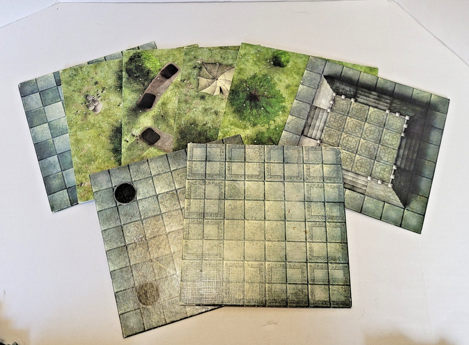 Dungeons And Dragons Cathedral of Chaos Dungeon Tiles Set d20 Game ...