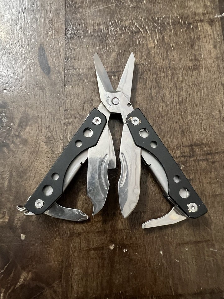 Gerber Shortcut Mini Multi Tool Scissors Black EDC Pocket Tool | eBay