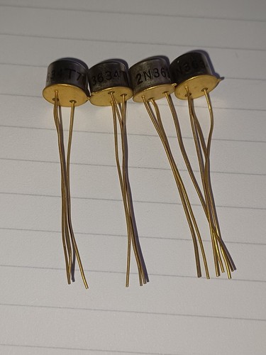 Transitron 2N3634 vintage PNP Silicon Transistor/Lot of 4/NOS/TO-5 ...