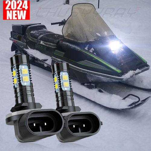 2x 881 894 LED Headlight Bulbs Kit For Arctic Cat Mountain Cat 600 800 ...