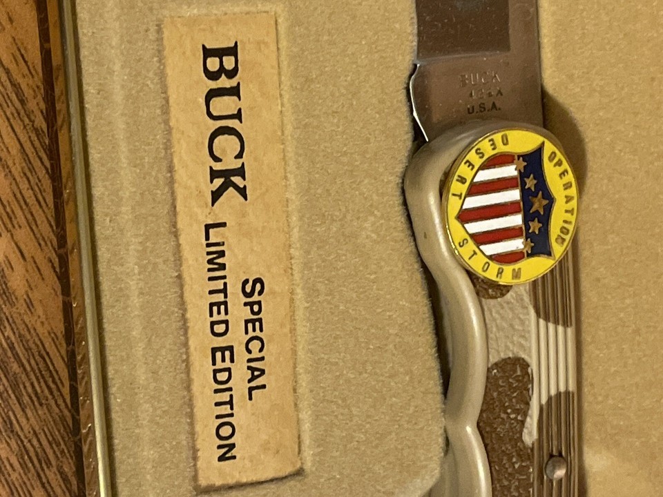 70/1,000 VERY RARE Buck Limited Edition Knife Commemorative Desert ...