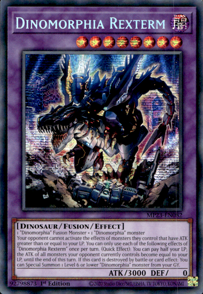 DINOMORPHIA REXTERM SECRET PRISMATIC MP23-EN082 YuGiOh | eBay