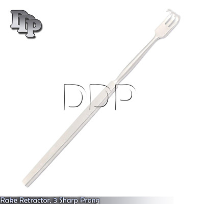 Rake Retractor, 3 Sharp Prong, Surgical Instruments | eBay UK