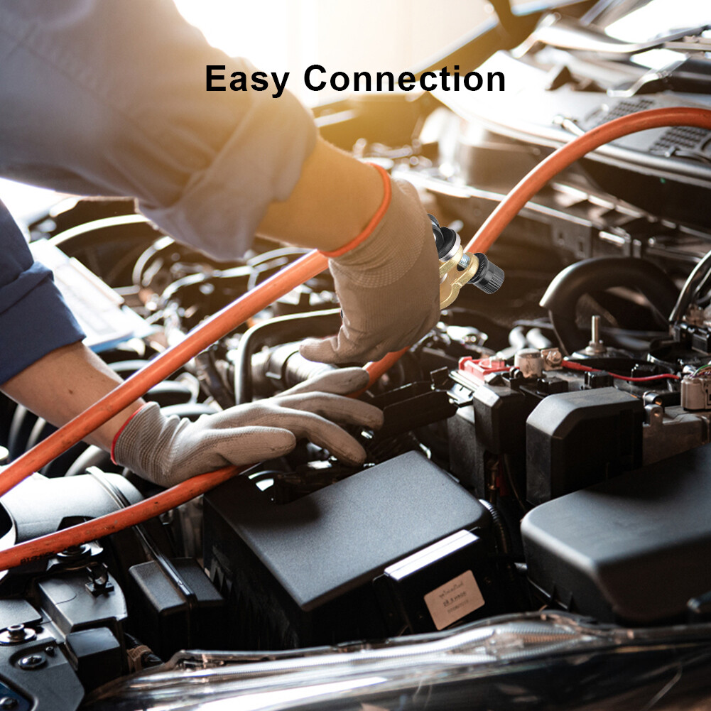 Brass Clamps Battery Terminal Connectors Positive Negative Truck Washer ...