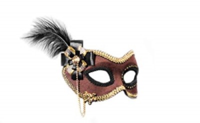 Mardi Gras Mask Brown & Gold Eye Mask Pirate/Steampunk Theme Masquerade ...