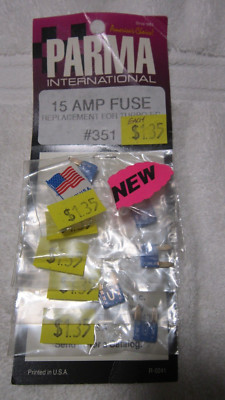 PARMA 15 AMP FUSE REPLACEMENT FOR TURBO EC CONTROLLER #351 $1.35 EACH ...