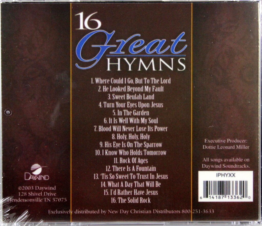 16 Great Hymns Brand NEW CD Christian Traditional Various Artists ...