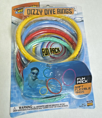 Dizzy Dive Rings Fun Pack Soft Flexible Rings by Splash Bombs NEW! | eBay