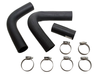 LAND ROVER SERIES 2 / 2A / 3 1969-1974 RADIATOR HOSES KIT & SS CLAMPS ...