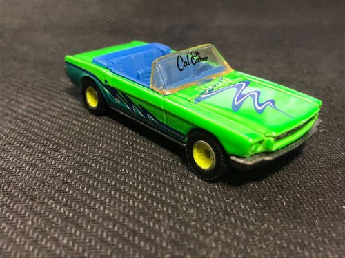 Vintage Hot Wheels Cal Customs 65 Mustang Convertible Green Real Riders ...