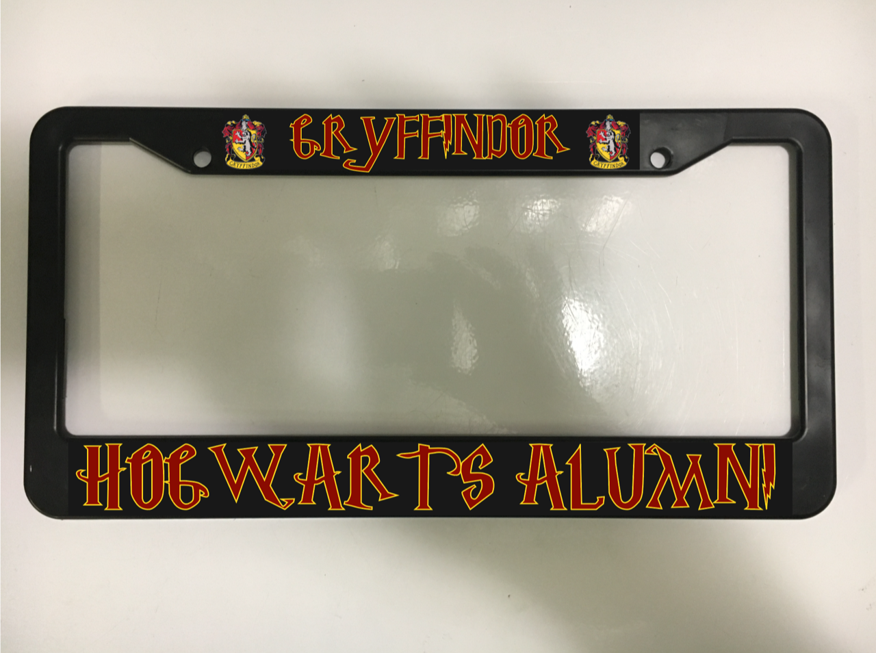 For Harry Potter Fans Gryffindor Hogwarts Alumni Black License Plate ...