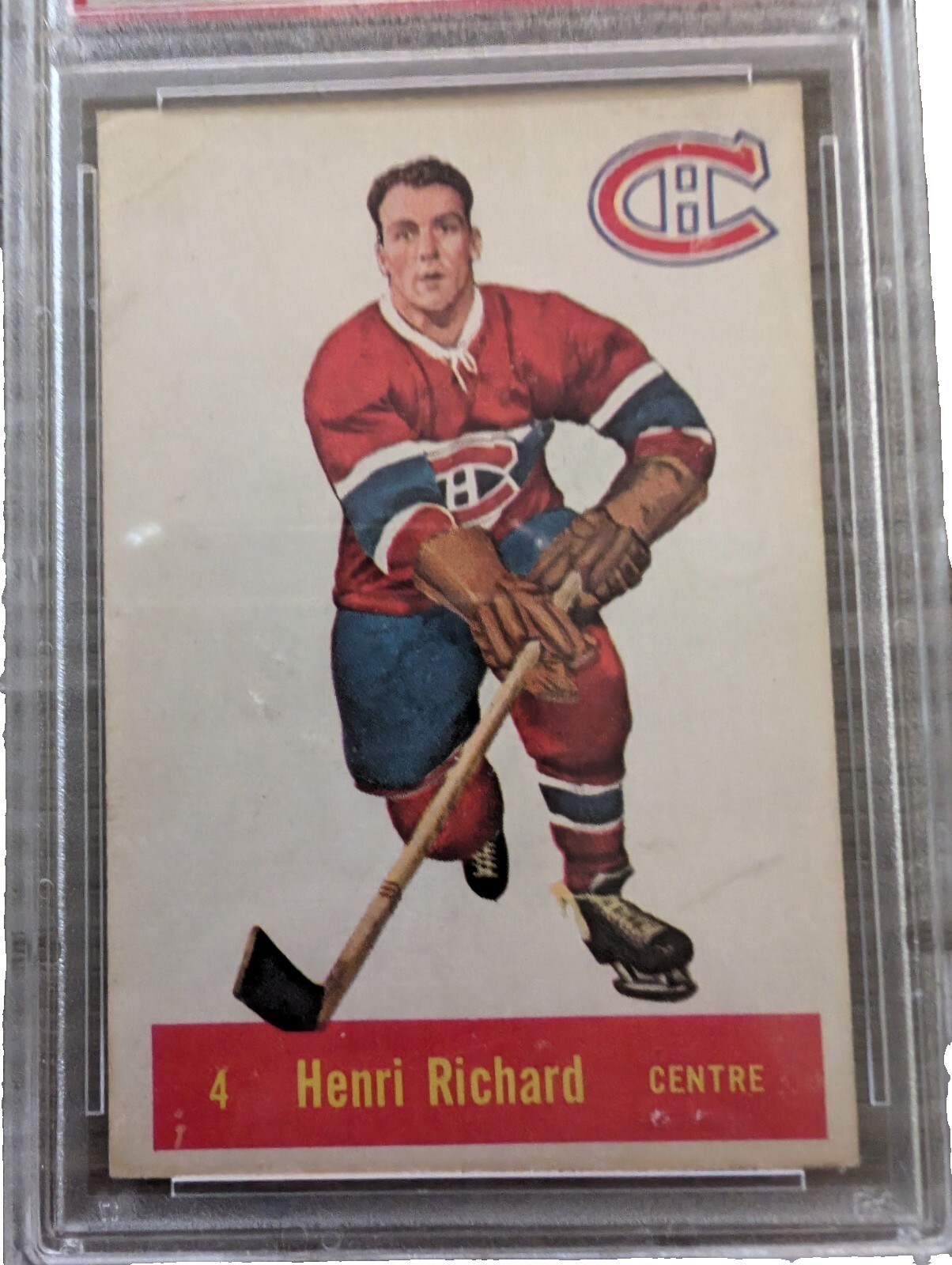 1957-58 Parkhurst PSA 4.5 Henri Richard Pocket Rocket Rookie Montreal ...