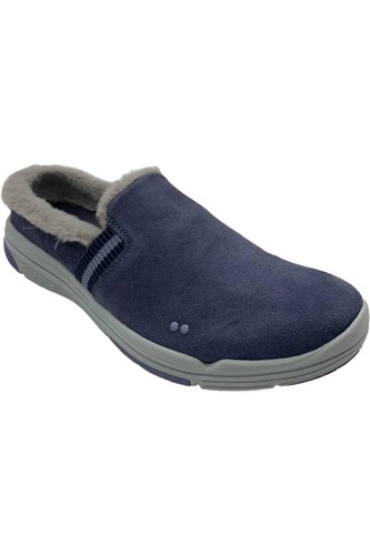 Ryka Suede Faux Fur Clogs Alaska Folk Blue | eBay