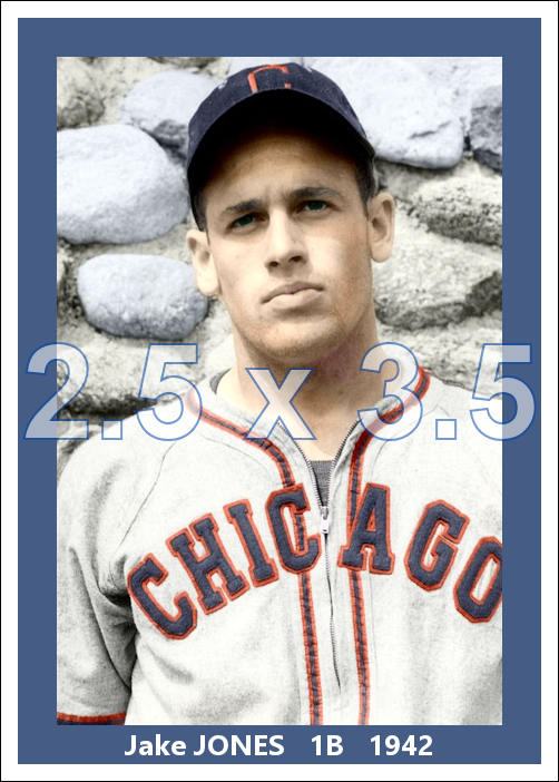 Jake Jones - 1942 Chicago White Sox - choose a style - colorized print ...