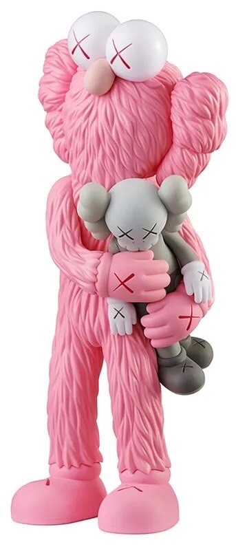 KAWS Take Vinyl Figure Pink/ KAWS Share Vinyl Figure Grey 100% ...