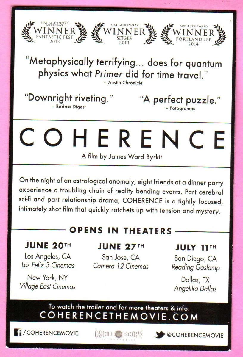 Coherence Movie Poster