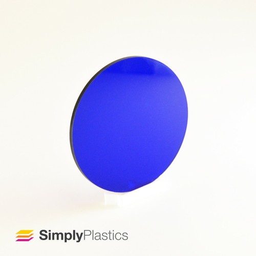 Perspex® Laser Cut Blue 7703 Tinted Acrylic Plastic Discs Circles ...