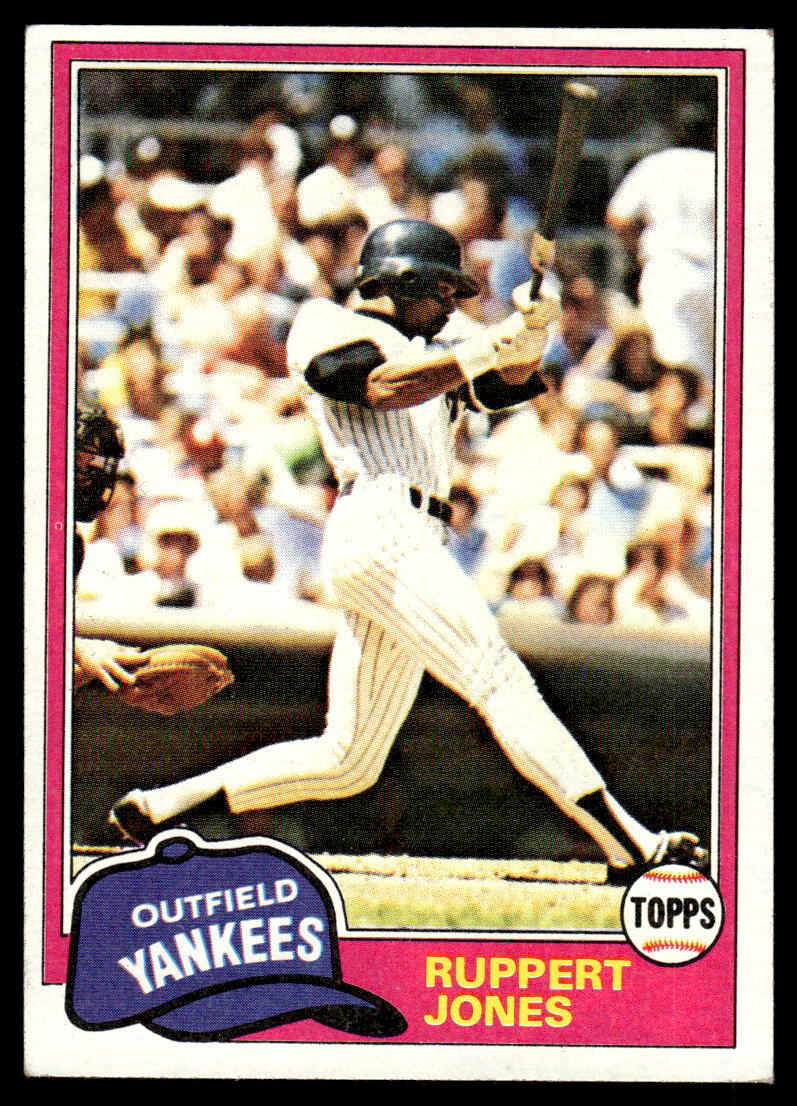 1981 Topps Ruppert Jones #225 New York Yankees Baseball Card | eBay