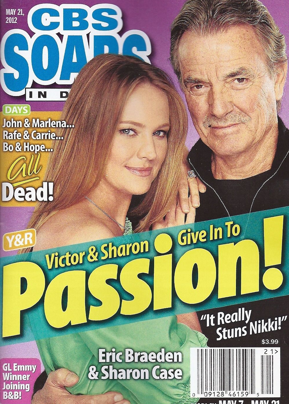 CBS Soaps In Depth Magazine May 21 2012 Eric Braeden Sharon Case Genie ...
