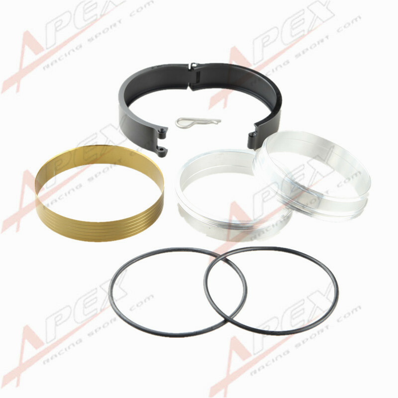 Universal Aluminum 2.5" Turbo Clamshell Clamps Clamp Black US | eBay