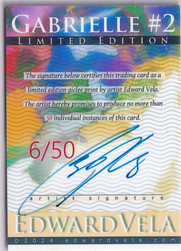 Gabrielle Artist Signed Giclee Print Card #2 6/50 2024 Renee O'Connor ...