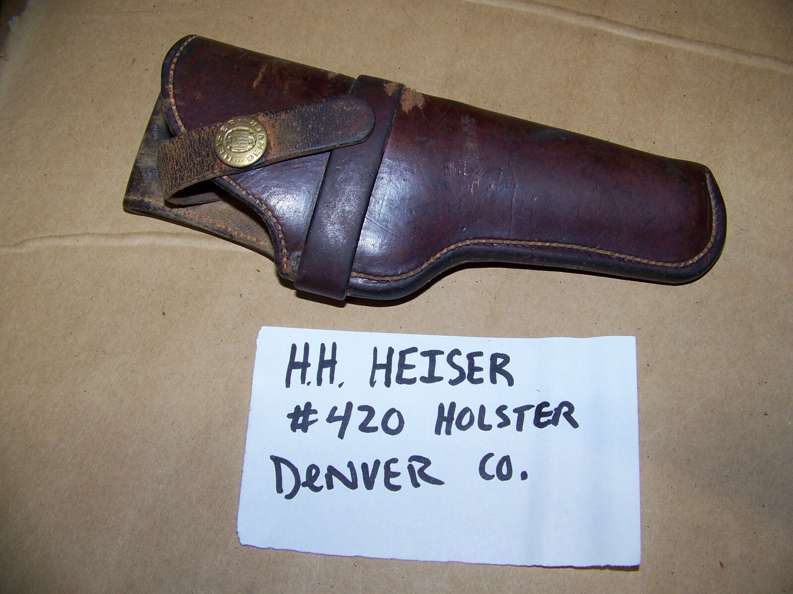 H.H. Heiser 420 Gun Holster Denver Colorado old vintage antique | eBay