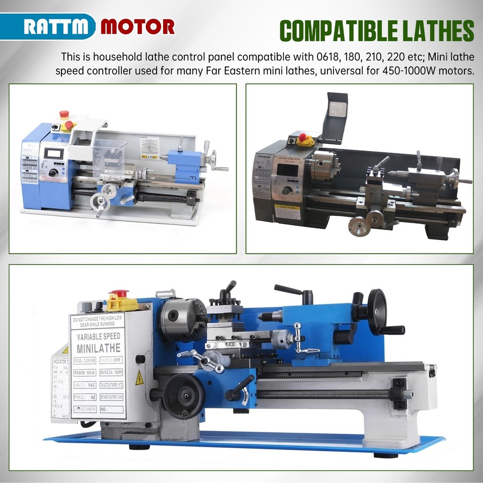 〖US〗750W 550W DC Brushed Motor Control Board for Mini Lathe CJ0618 ...